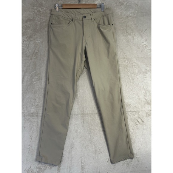 lululemon athletica | Pants | Lululemon Pants Mens 3 Beige Abc Slim Fit ...